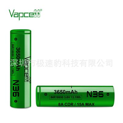 热销VAPCELL IMR18650 3600mah 35A放电高容量动力电池 国外爆款