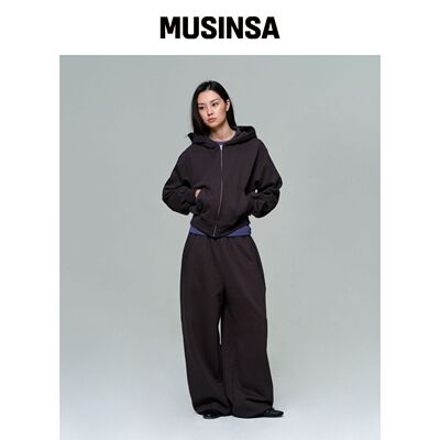 ERA UNISEX ERA 宽松慢跑裤 - 褪色黑色韩国官网直邮进口