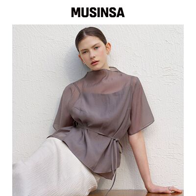 MOMET PAIRE 泥膜bustier blouse MUSINSA韩国官网直邮进口