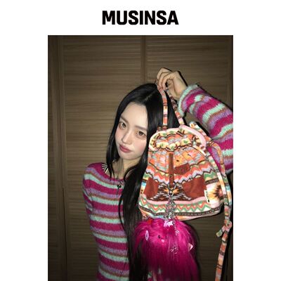 MYSHELL 毛绒拉链托特包_35191TT MUSINSA韩国官网直邮进口