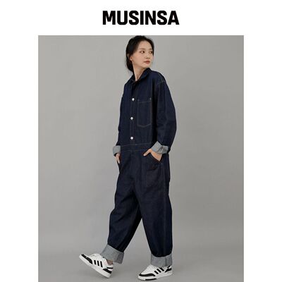 SAINTCREW 精华工装靴 tapered 牛仔连体裤 SWT-韩国官网直邮进口