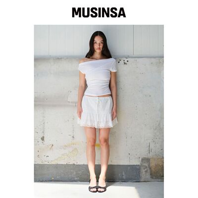 EXPIRED GIRL 白色迷你裙韩国官网直邮进口MUSINSA