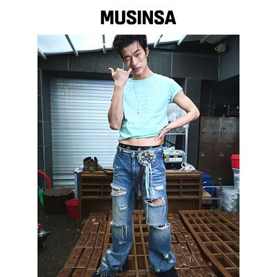 LECYTO Binary Hussar T-Shirt_[薄荷色] MUSINS韩国官网直邮进口