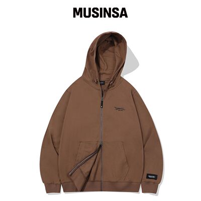 BEENTRILL SCRIPT 双面连帽拉链衫（Camel Cigar韩国官网直邮进口