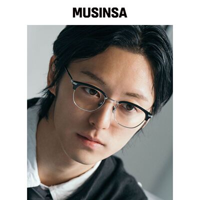 AMBEROPTICAL HANK2 黑色银色眼镜韩国官网直邮进口MUSINSA