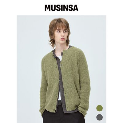FRAGE GLOSSY BUTTON 短款开衫 MUSINSA韩国官网直邮进口