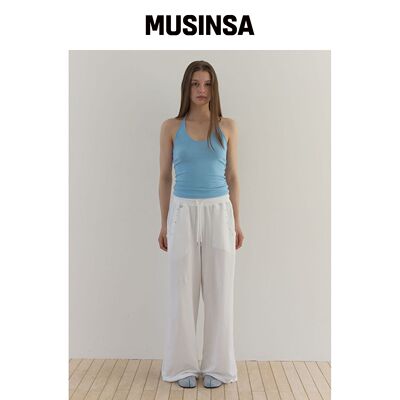 ASURA POCKET STUD 卫裤 (象牙色) MUSINSA韩国直邮官方正品