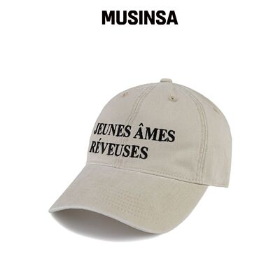 WICK JEUNES AMES 卡其棉棒球帽-浅米色韩国官网直邮进口MUSINSA