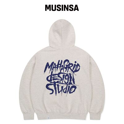 MAHAGRID SLASH LOGO HOODIE OATMEAL(MG2FFMM42韩国官网直邮进口