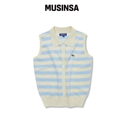 PENFIELD 针织相机无袖衫米色_FS2NE65F韩国官网直邮进口MUSINSA