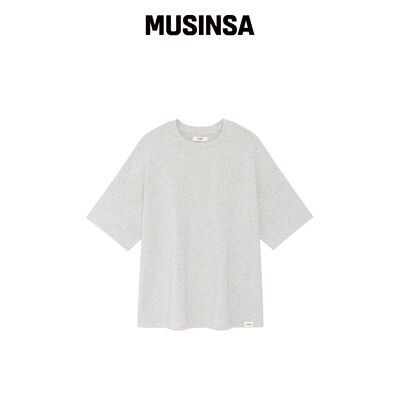 GLOWNY G 舒适盒子T恤（混色灰） MUSINSA韩国官网直邮进口