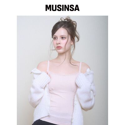 BELLIALEU 基础蕾丝背心 粉色 MUSINSA韩国官网直邮进口