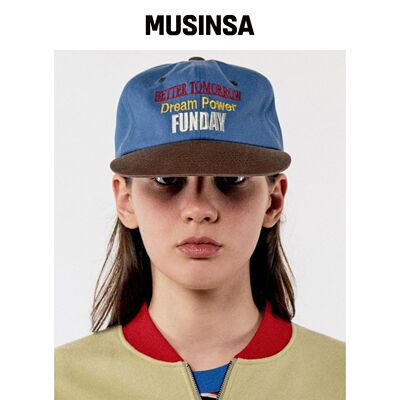 GOLDEN SUNSHINE FUNDAY 五片帽 蓝棕色 MUSINSA韩国官网直邮进口