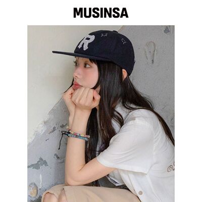 RuNaKi'Hu' WXAC019 HIKARI 蕾丝露营帽 (海军蓝韩国官网直邮进口