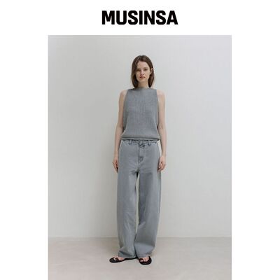 MOIA 桶染牛仔布（浅蓝色） MUSINSA韩国官网直邮进口