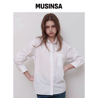 AUTH. 经典衬衫（WHITE） MUSINSA韩国官网直邮进口