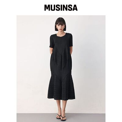 PLEATSMOOD 抓绒蓬松连衣裙 MUSINSA韩国官网直邮进口