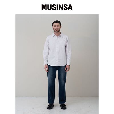 MANNERGRAM 优质棉标准款衬衫白色 MUSINSA韩国官网直邮进口
