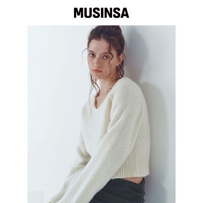 CITTA Essential Alpaca Wool V领针织衫_CTK246韩国官网直邮进口