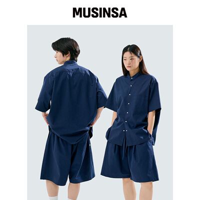 SLEEPYCAT 懒人短袖棉质海军蓝 MUSINSA韩国官网直邮进口