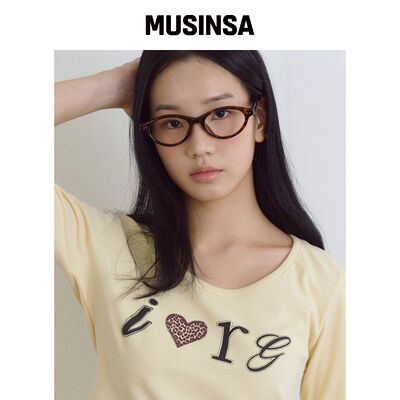 ROGIN N ROSIE I LUV RNR 豹纹点长袖柠檬衬衫 M韩国官网直邮进口