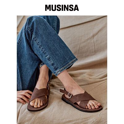 JERUSALEM SANDALS 92BNN ELAN 搭扣包-棕色韩国官网直邮进口