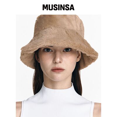 BRIGHTEN BUCKET 渔夫帽 TEDDY BEIGE MUSINSA韩国官网直邮进口