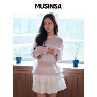 WAARFORWOMAN WK-24 透视背带裤_薰衣草 MUSINSA韩国官网直邮进口