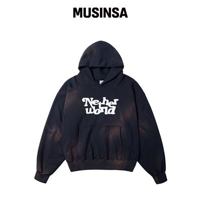 NETHERWORLD ACID WASHED 连帽卫衣 海军蓝韩国官网直邮进口