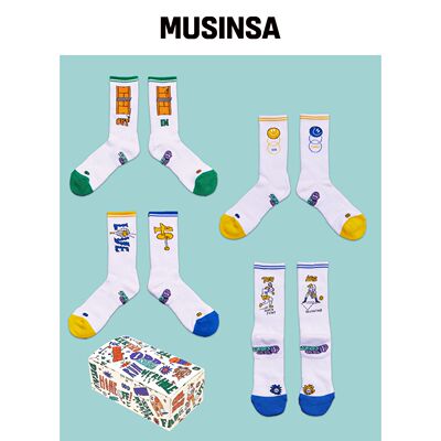 ODDSOCKS [礼品套装] COOLMAX 网球鞋圆领袜A 4 韩国官网直邮进口