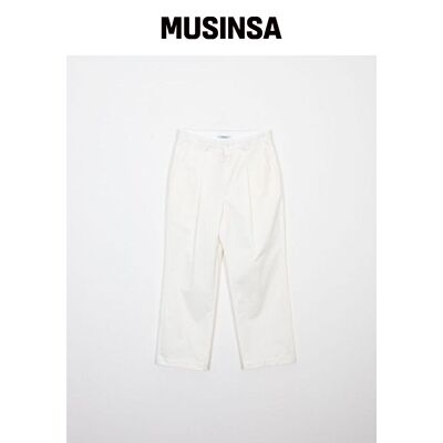 MATISSE THE CURATOR 高尔夫熨斗斜纹棉裤奶油色韩国官网直邮进口