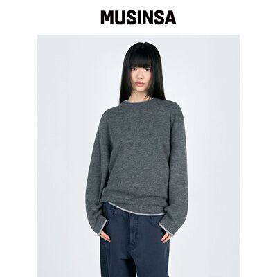 URBANSTOFF THEBLIP 圆领针织（炭灰色） MUSINS韩国官网直邮进口