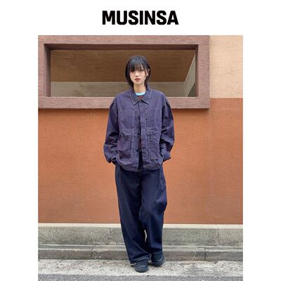 NONTYPE MODIFIED LADDER UNIFORM JACKET (NAVY韩国官网直邮进口