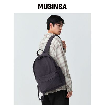 MUSINSA STANDARD 水洗帆布背包 [炭灰色] MUSIN韩国官网直邮进口