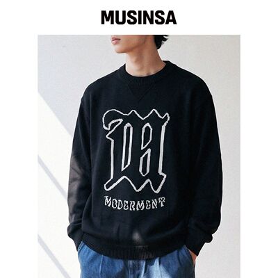 MODERMENT 可水洗ORR背带裤针织[VLACK] MUSINSA韩国官网直邮进口