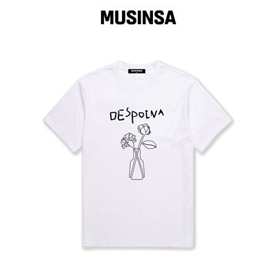 OUSE VASE LOGO 背带裤短袖T恤 (DS005) WHITE M韩国官网直邮进口