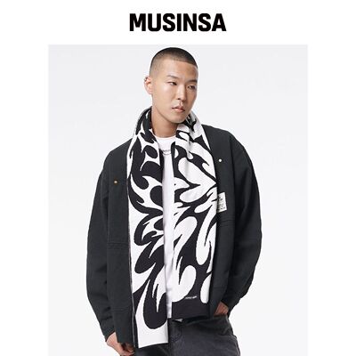 ARTISTWEAR 单波纹图案围巾 MUSINSA韩国直邮官方正品