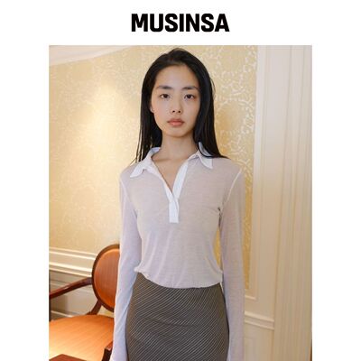 NUUANU Mui 衬衫_白色 MUSINSA韩国官网直邮进口