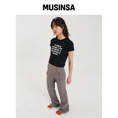 THE FACO MIDST FACO CROP TEE BLACK MUSINSA韩国官网直邮进口