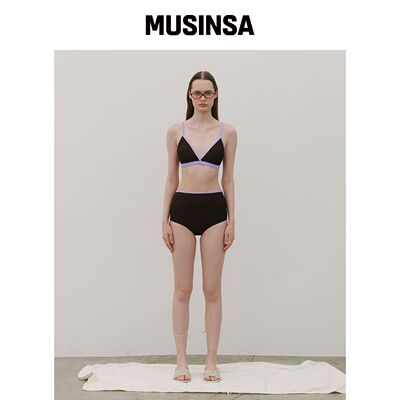 320SHOWROOM 热带三角高腰比基尼棕色 MUSINSA韩国官网直邮进口