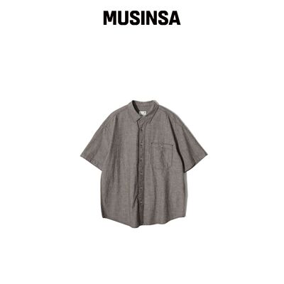 HORLISUN Poole selvedge 工装衬衫 西班牙 橄榄韩国官网直邮进口