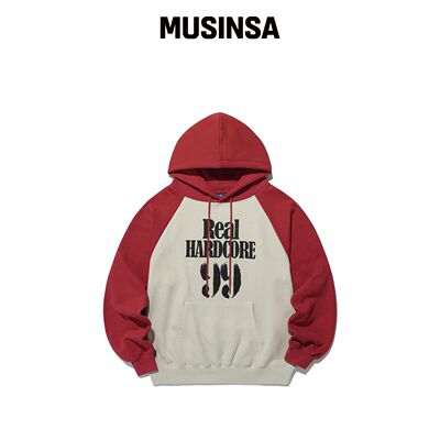 ISTKUNST HARDCORE RAGLAN 连帽卫衣_红色(IK2EF韩国官网直邮进口