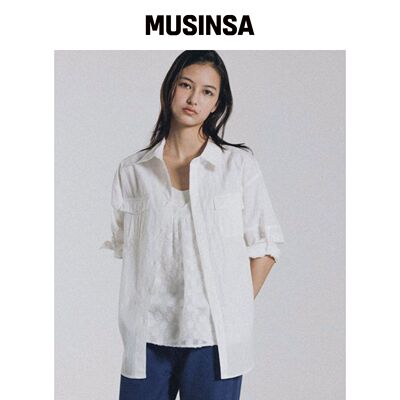 ANDNEEDS Foin口袋衬衫（白色） MUSINSA韩国官网直邮进口
