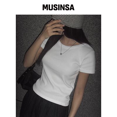 CHICKS 舒适圆领短袖T恤 MUSINSA韩国直邮官方正品