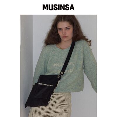 MAISON CREME Grande Collage bag _ Black韩国官网直邮进口