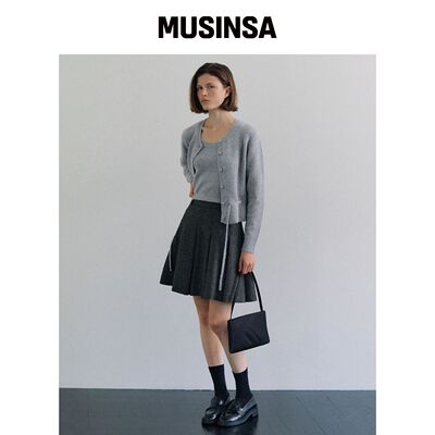OCTETTE HOMESPUN 百褶裙_2色 MUSINSA韩国官网直邮进口