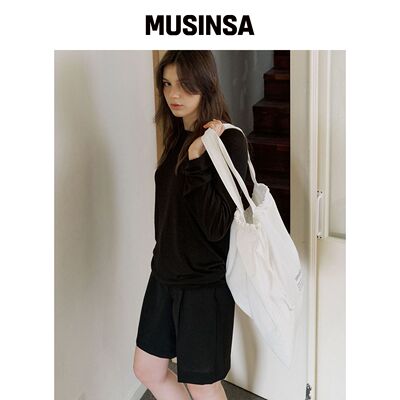 108POUND Calm 百慕大短裤_黑色 MUSINSA韩国官网直邮进口
