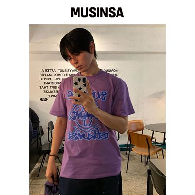ISTKUNST SUNRISE MOMENT TEE_PURPLE(IK2EMMT50韩国官网直邮进口