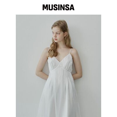 HYBERNAT 欧根纱吊带连衣裙 WHITE MUSINSA韩国官网直邮进口