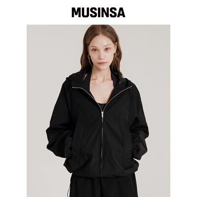 SSIN AND LEE VEIL 风衣 黑色韩国官网直邮进口MUSINSA